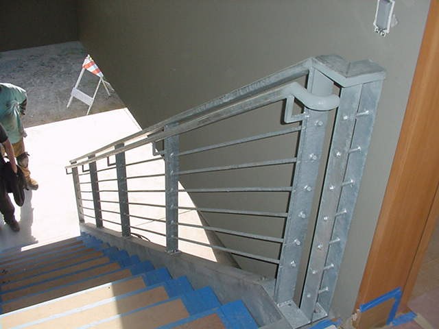 Hot dipped galvanized stair and railing – Project #703 Photo 6 – Sonoma ...